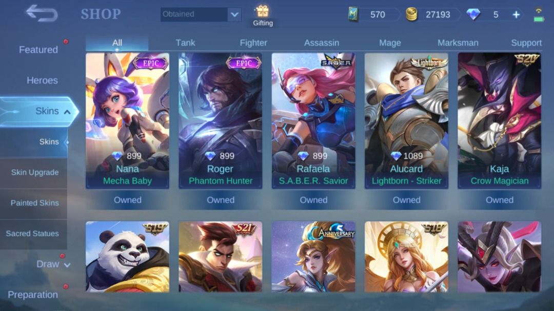 157 SKINS, EPIC RECALL: SEAL OF ANVIL CRAWLERS, ZODIAC SELENA, 6 EPIC ...