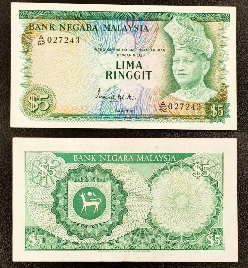 1st-4th series Malaysia RM5 ringgit, Hobbies & Toys, Memorabilia ...