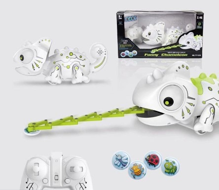 2.4GHz Remote Control Chameleon Intelligent Pet Toy Robot For Children ...