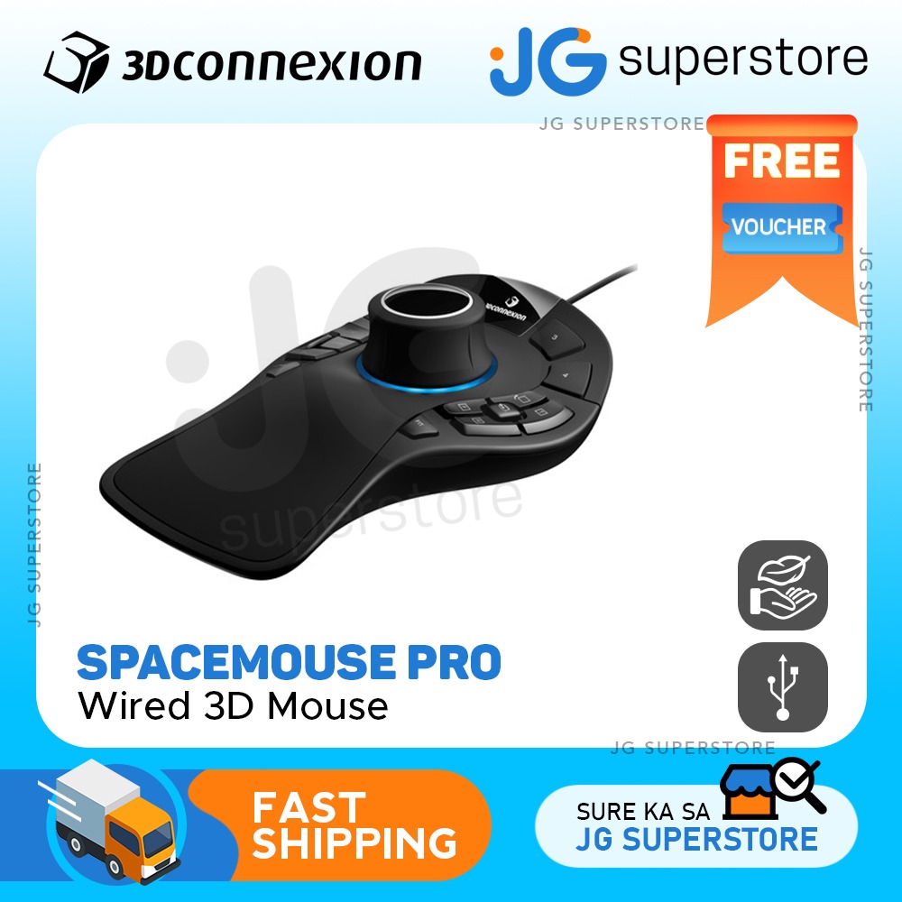 3DConnexion 3DX-700040 SpaceMouse Pro Professional 3D Wired Mouse with ...