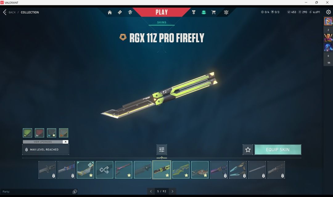 5 Knives 10 VP Skins Cheap Valorant Account, Video Gaming, Gaming ...