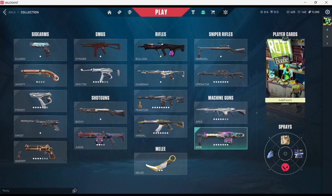 6 Knives 14 VP Skins Cheap Valorant Account with Ion 2.0 Bundle, Video ...