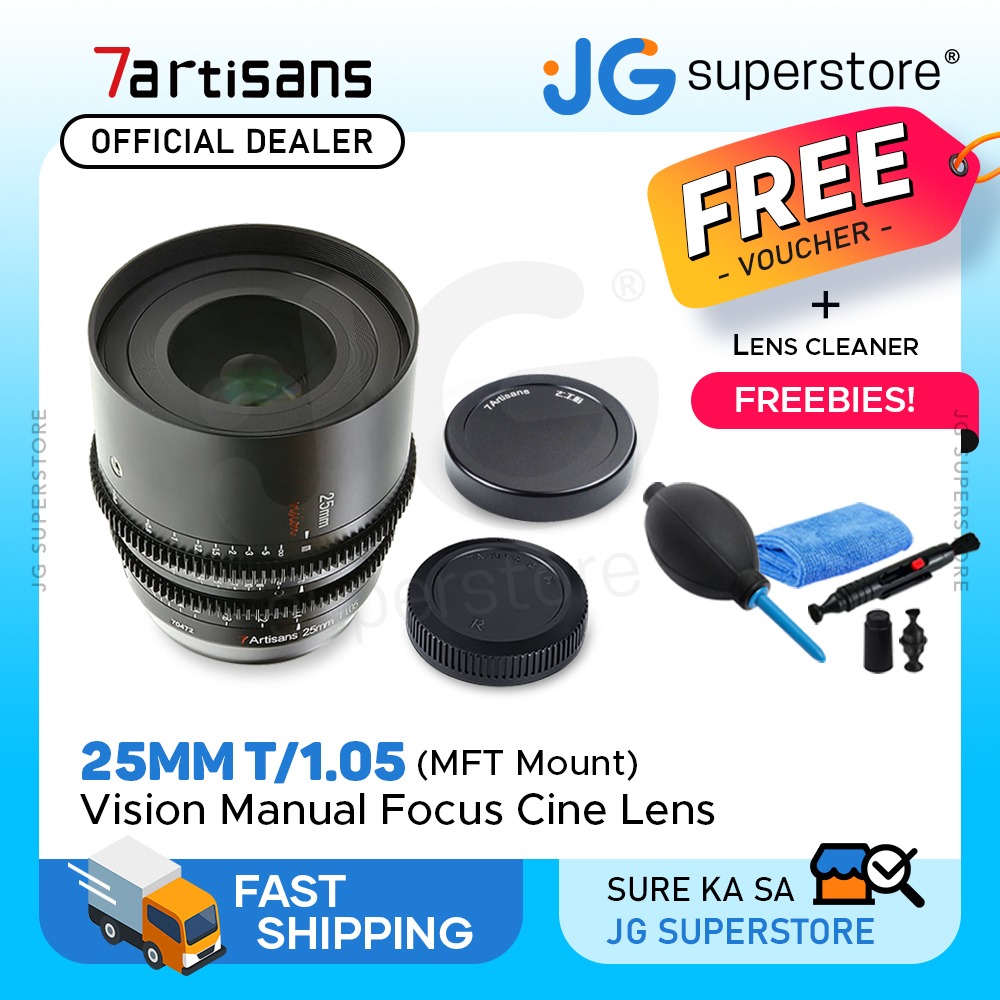 7Artisans Vision 25mm T1.05 Photoelectric MF Manual Focus Cine Lens for ...