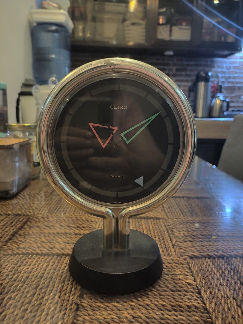 80's Vintage SEIKO PostModern Table Clock, Furniture & Home Living ...