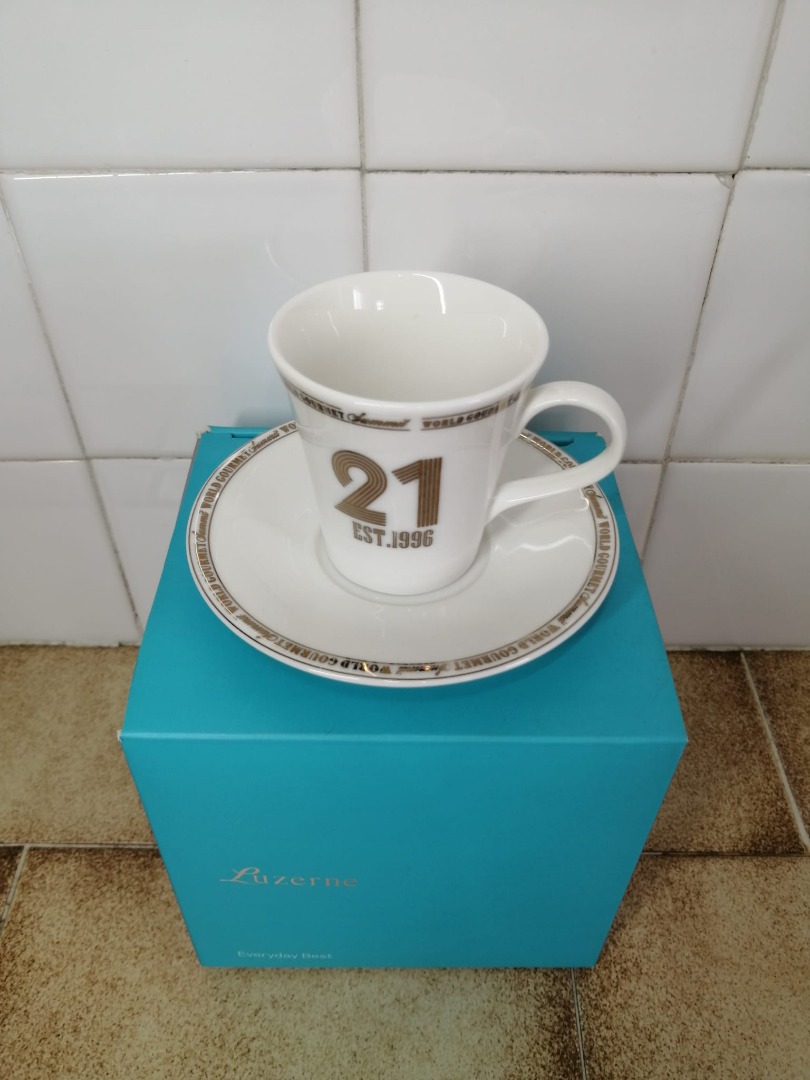 ( Brand New ) World Gourmet Summit Luzerne Expresso Cup And Saucer Set ...