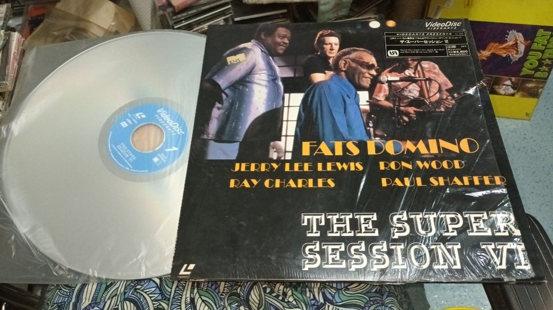 外語系列 FATS DOMINO Ray Charles JERRY LEE LEWIS RON WOOD PAUL SHAFFER THE SUPER SESSION VI 日本版 LD ...