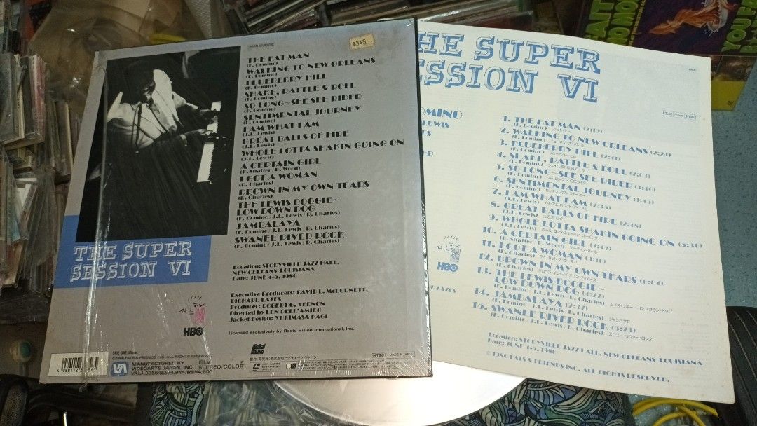 外語系列 FATS DOMINO Ray Charles JERRY LEE LEWIS RON WOOD PAUL SHAFFER THE SUPER SESSION VI 日本版 LD ...