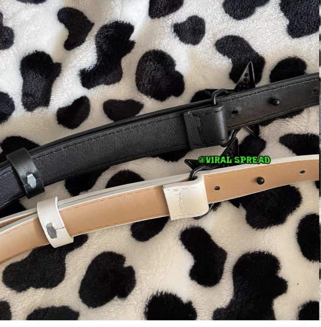 acubi y2k ulzzang vintage white star belt, Women's Fashion, Watches ...