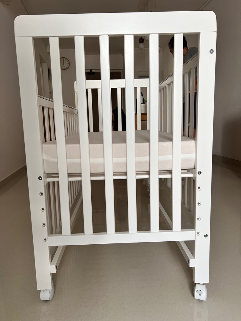 Adjustable baby cot, Babies & Kids, Baby Nursery & Kids Furniture, Cots ...
