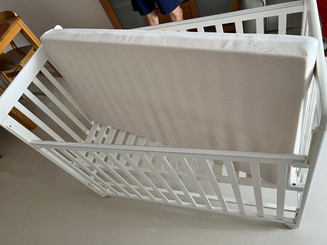 Adjustable baby cot, Babies & Kids, Baby Nursery & Kids Furniture, Cots ...