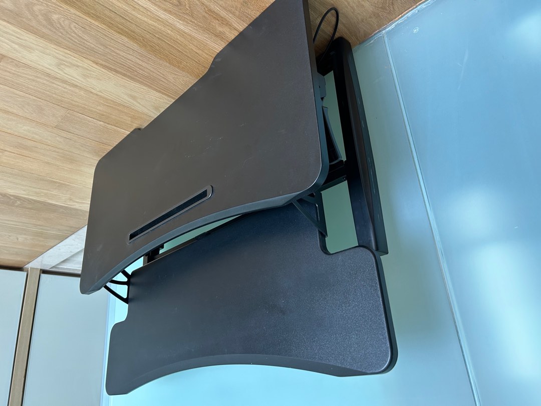 Adjustable standing desk adapter, Computers & Tech, Desktops on Carousell