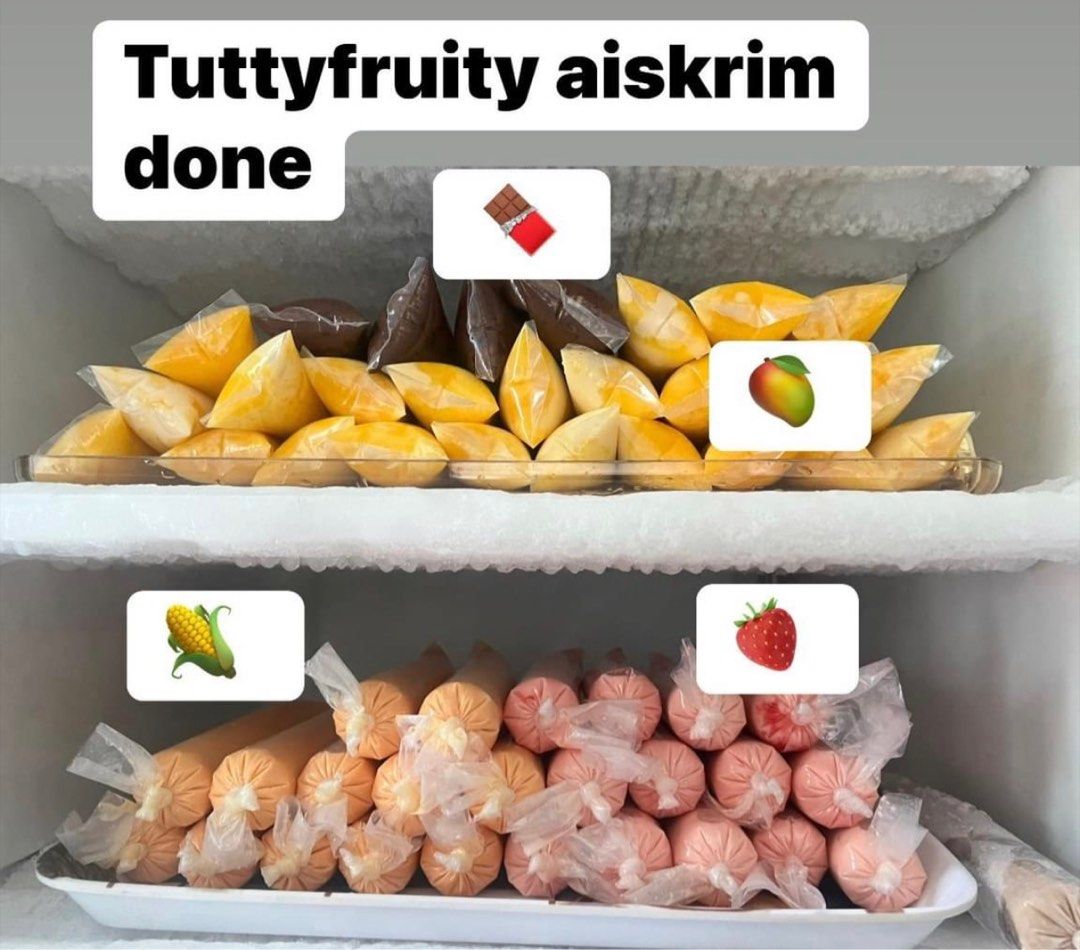 Ais Cream Malaysia original and Tutty Fruity, Food & Drinks, Chilled ...