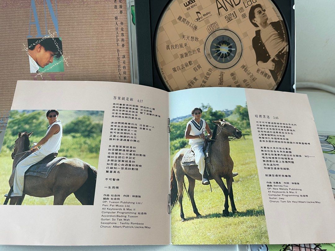 Andy Lau CD - The Best Of Andy Lau, Hobbies & Toys, Music & Media, CDs ...