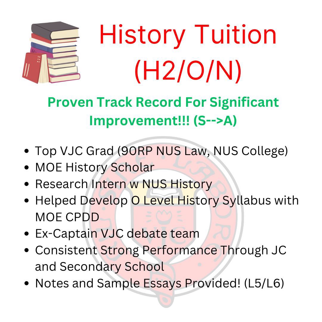 A/O/N Level H2 History Tuition by 90RP MOE History Scholar, Learning ...
