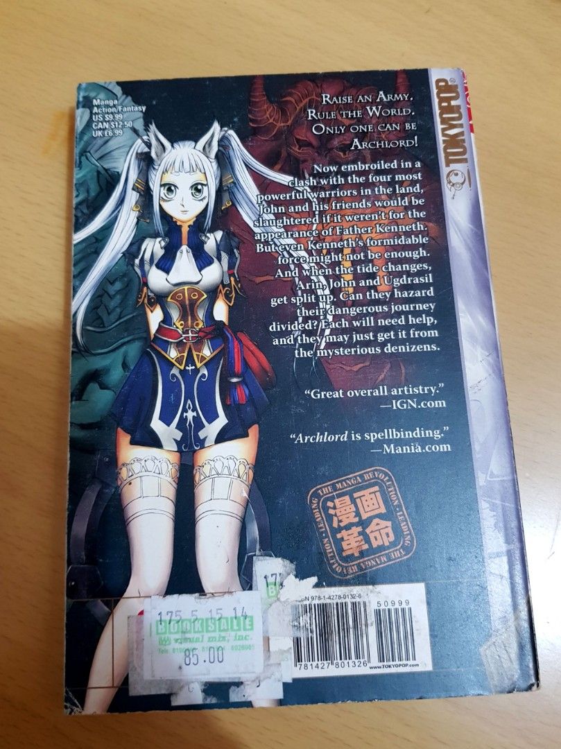 Archlord By: Jin-Hwan Park, Hobbies & Toys, Books & Magazines, Comics & Manga on Carousell