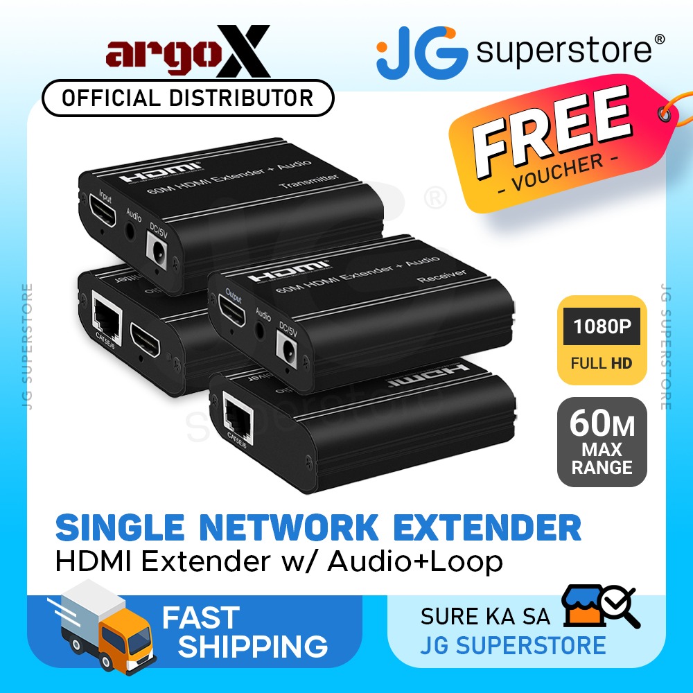 ArgoX HDES22 1080p Full HD HDMI Extender Video Transmitter Receiver ...