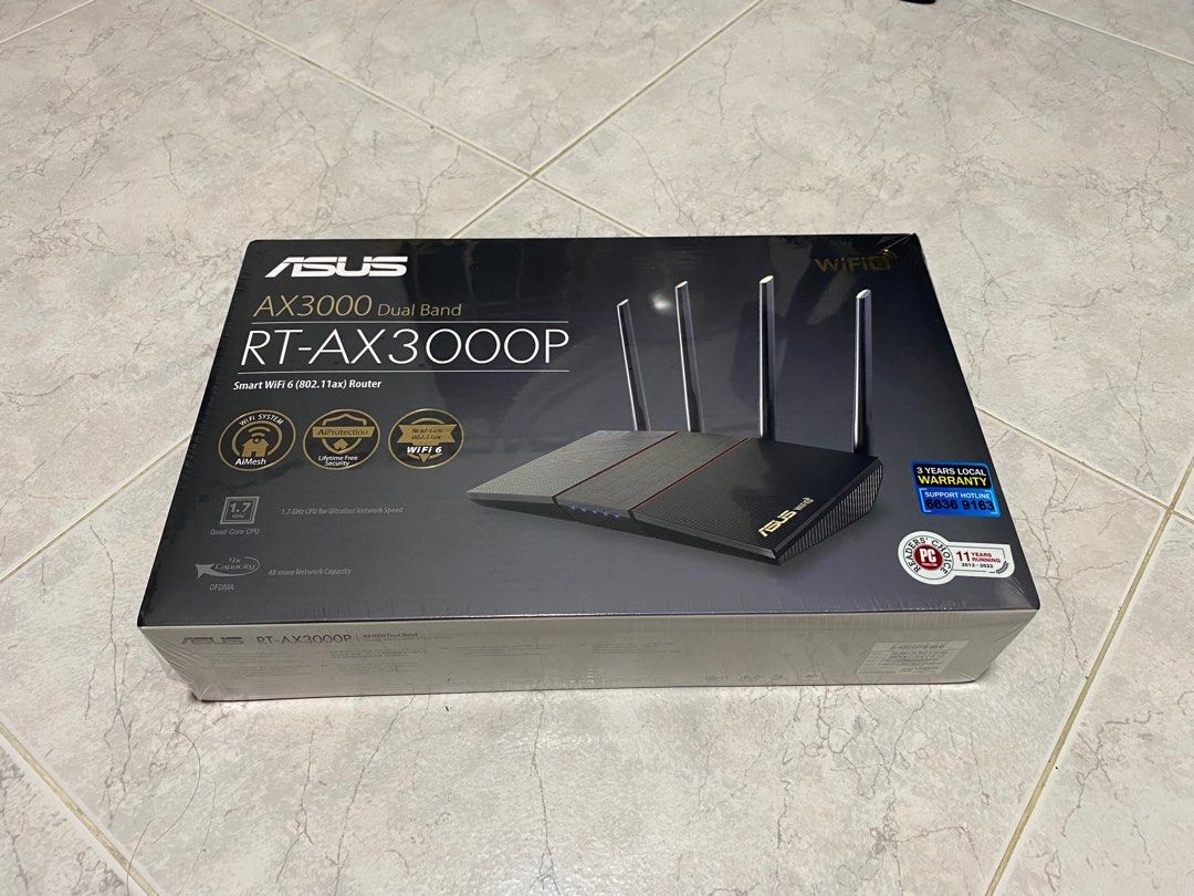 Asus RT-AX3000P Dual Band WiFi 6 Router, Computers & Tech, Parts ...