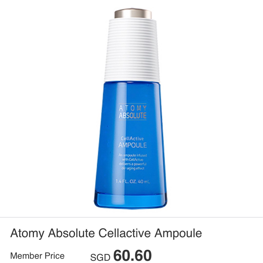 Atomy Absolute Cellactive Ampoule, Beauty & Personal Care, Face, Face ...