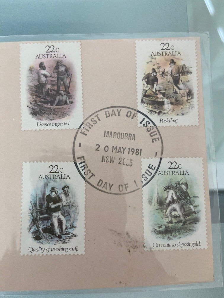 Australian gold rush era stamps, Hobbies & Toys, Memorabilia ...