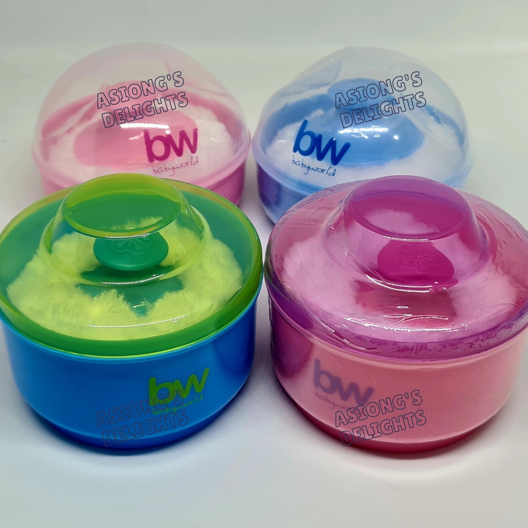 Babyworld Baby Powder Case with Puff, Babies & Kids, Bathing & Changing ...