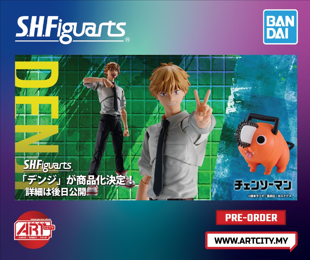 Bandai S.H.Figuarts - SHF Denji & Pochita - Chainsaw Man, Hobbies ...