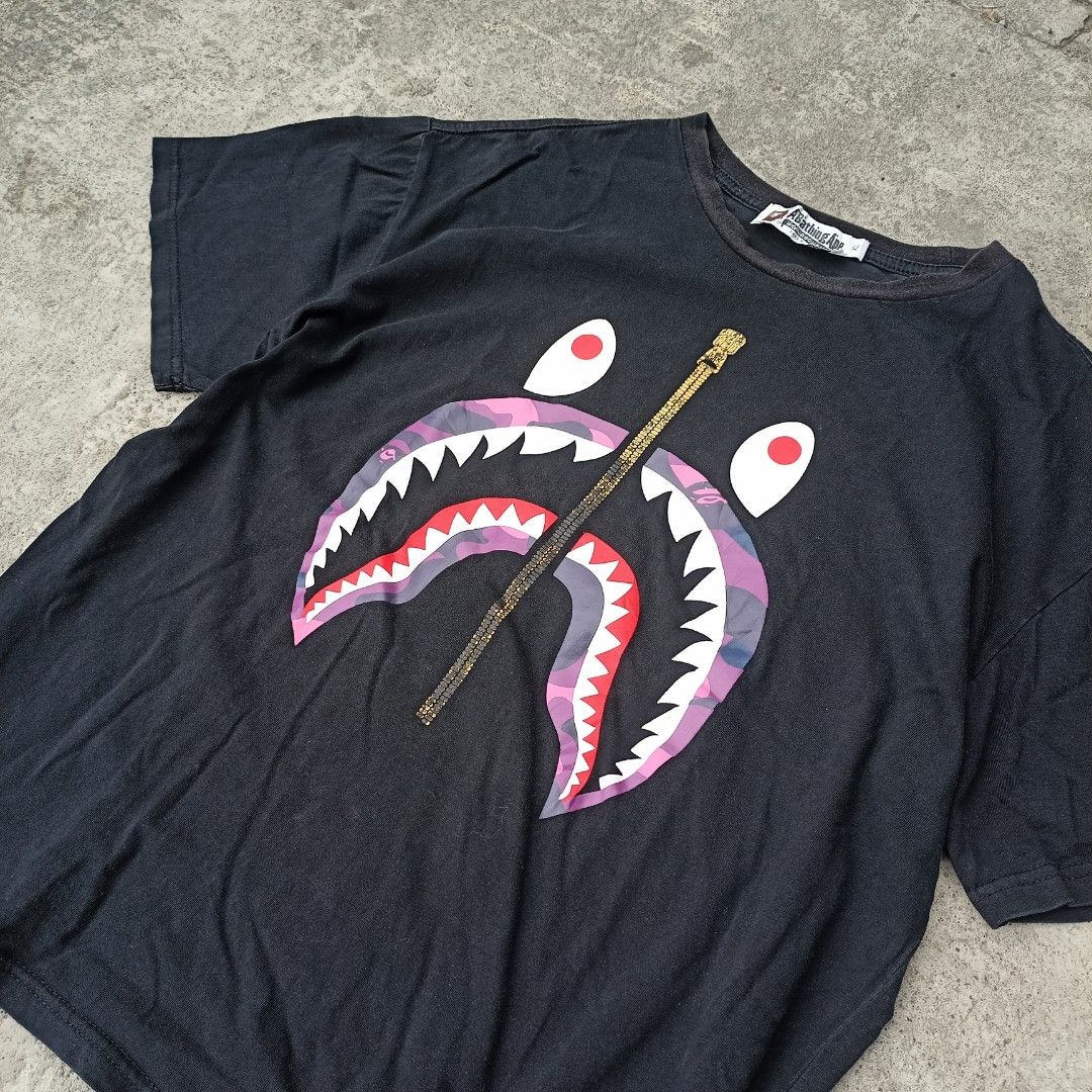 Bape Shark Tee (OFF), Men's Fashion, Tops & Sets, Tshirts & Polo Shirts ...