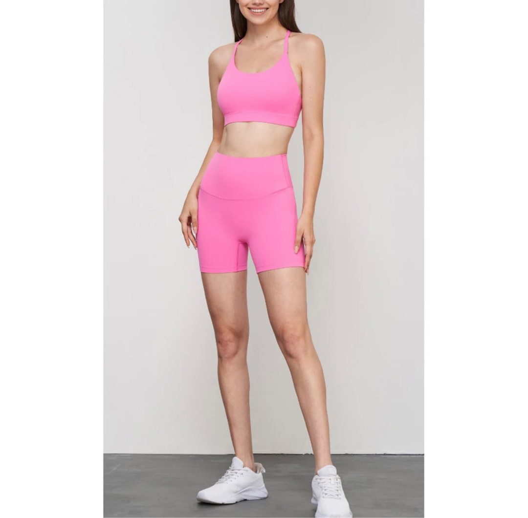Barbie Pink Workout Yoga Set, Women's Fashion, Activewear on Carousell