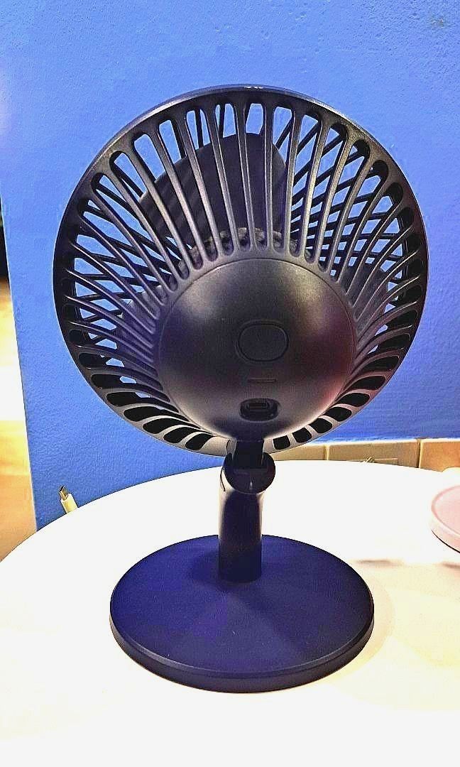 Baseus Ocean Fan table fan 55°adjustable angle, Furniture & Home Living ...