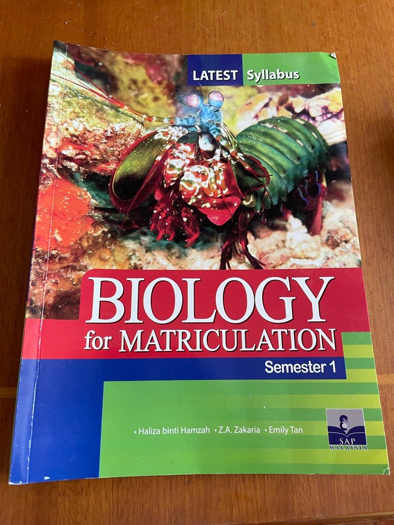 Biology Matriculation Textbook Semester 1, Hobbies & Toys, Books ...