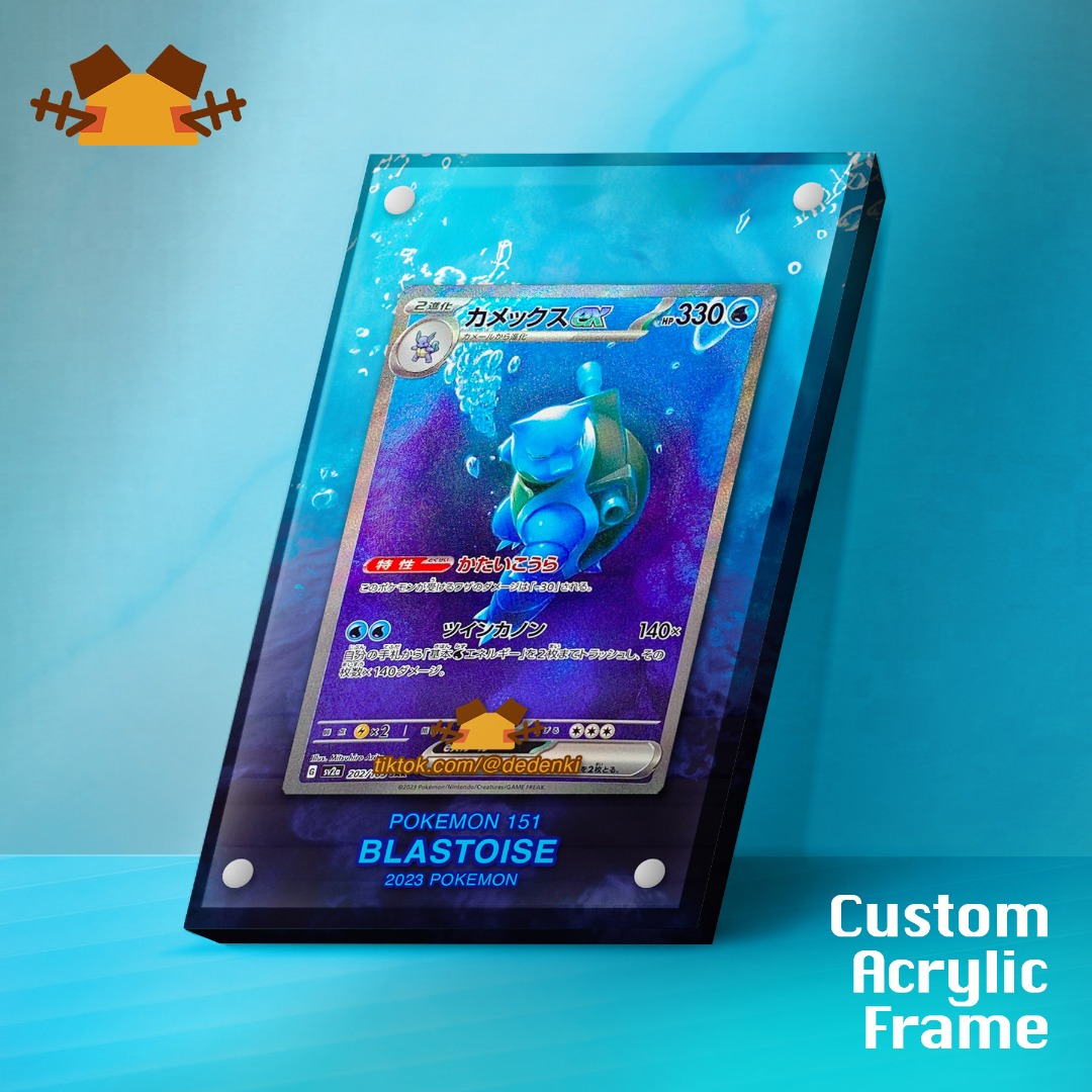 Blastoise 151 Family Custom Card Frame, Hobbies & Toys, Toys & Games on ...