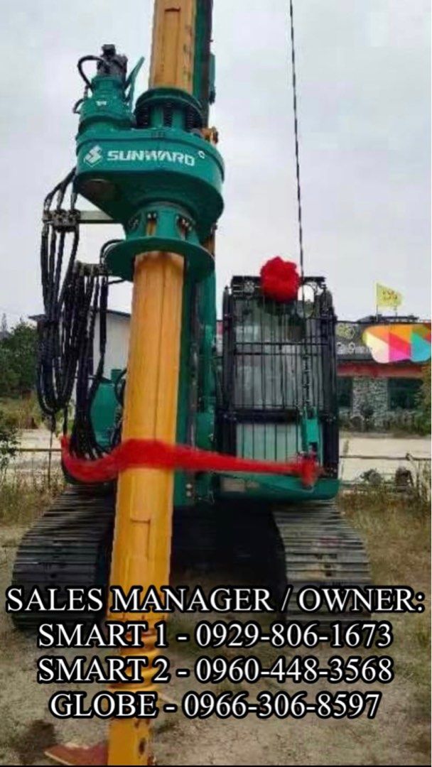 Brand new 1000MM max dia. and 27M max depth Rotary drilling rig SWDM60 ...