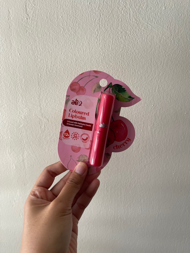 Alia Lip Balm in Cherry , Beauty & Personal Care, Face, Makeup on Carousell