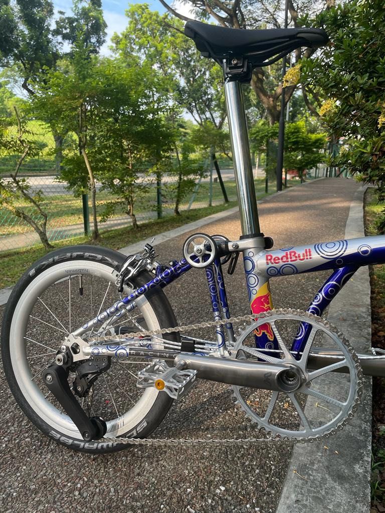 New - Brompton custom Red Bull P Line 4 Speed, Sports Equipment ...