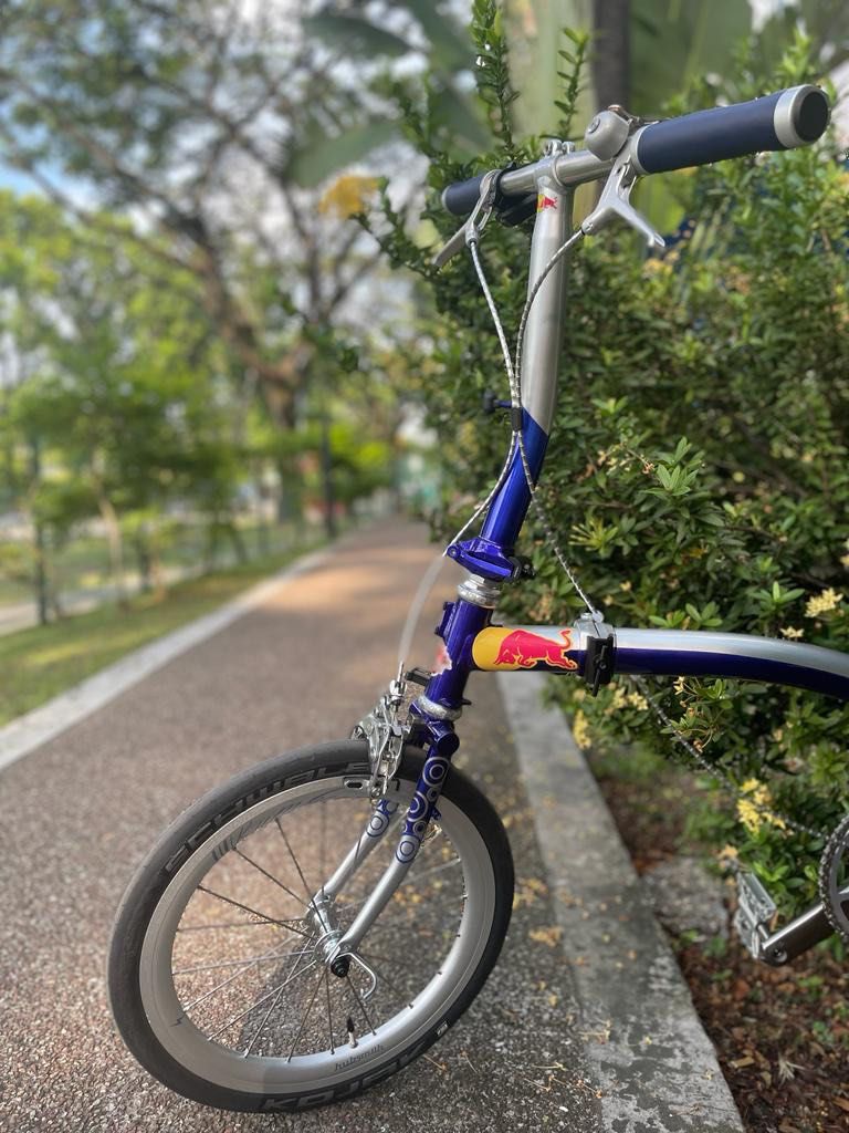 New - Brompton custom Red Bull P Line 4 Speed, Sports Equipment ...