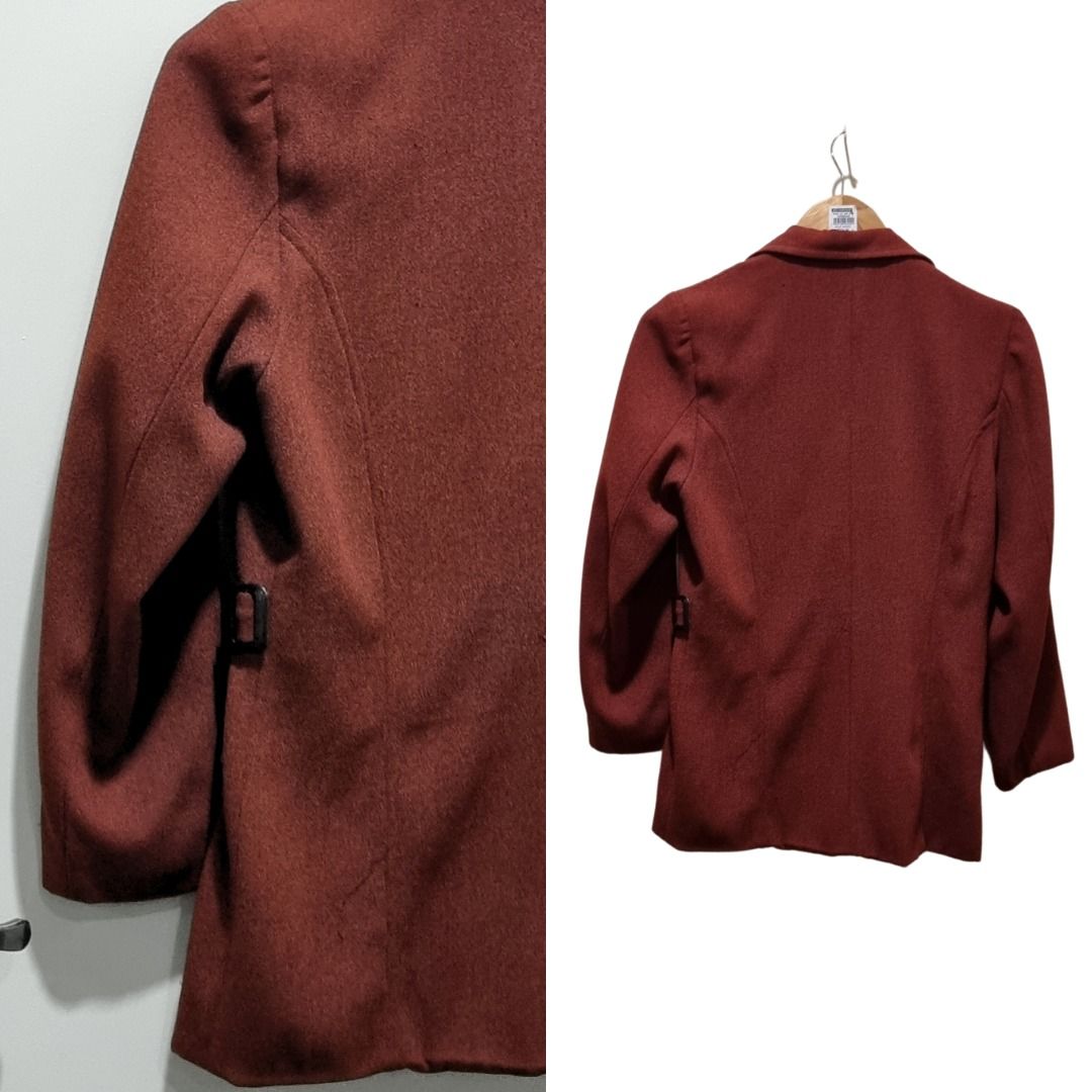 Burnt Orange Coat, Women's Fashion, Coats, Jackets and Outerwear on ...