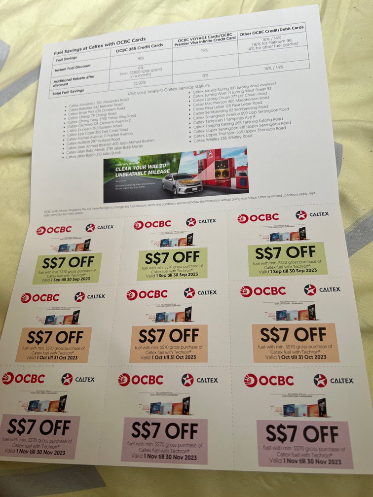 Caltex fuel voucher, Tickets & Vouchers, Vouchers on Carousell