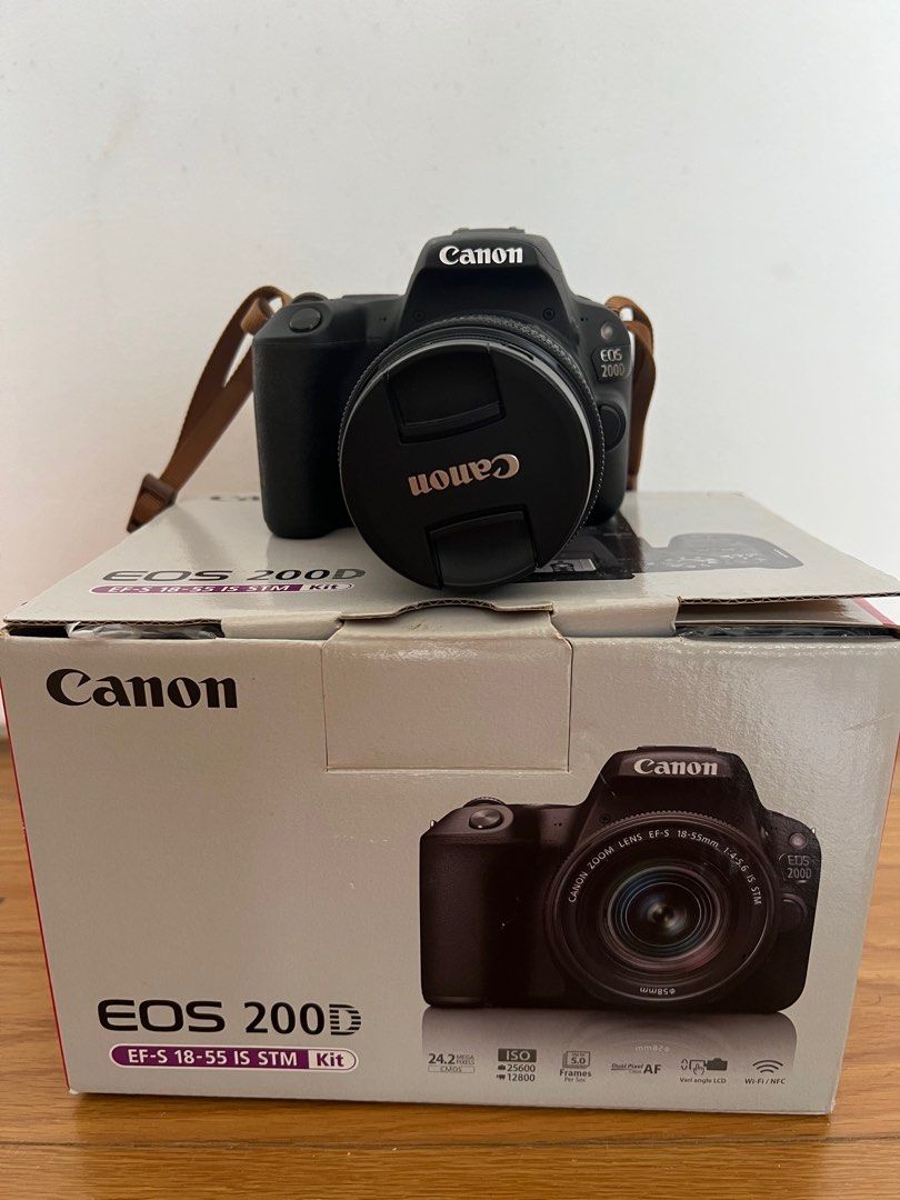 Canon EOS 200D + EF-S 18-55 IS STM (Kit), Photography, Cameras on Carousell