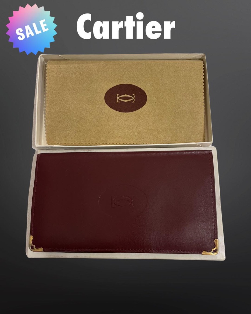 CARTIER WALLET WITH BOX, Luxury, Bags & Wallets on Carousell
