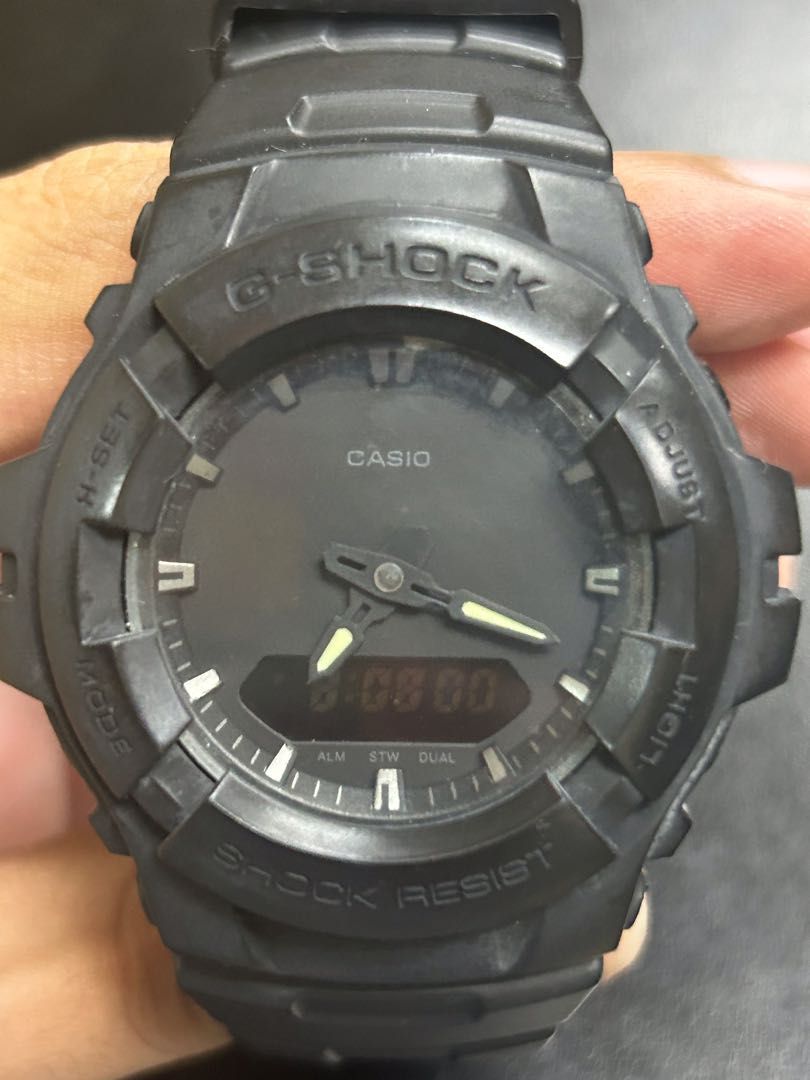CASIO G-SHOCK MATTE BLACK G-100BB, Men's Fashion, Watches & Accessories ...
