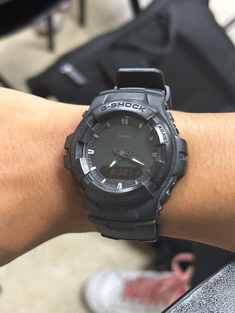 CASIO G-SHOCK MATTE BLACK G-100BB, Men's Fashion, Watches & Accessories ...