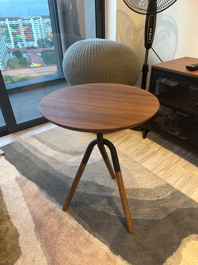 Castlery side table, dark walnut, Furniture & Home Living, Furniture ...