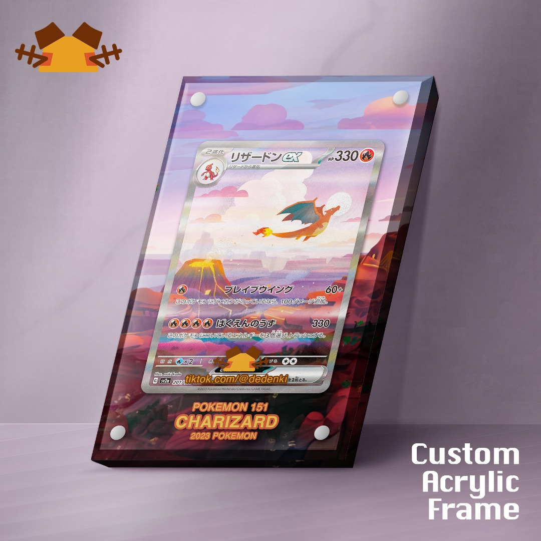 Charizard 151 Family Custom Card Frame, Hobbies & Toys, Toys & Games on ...