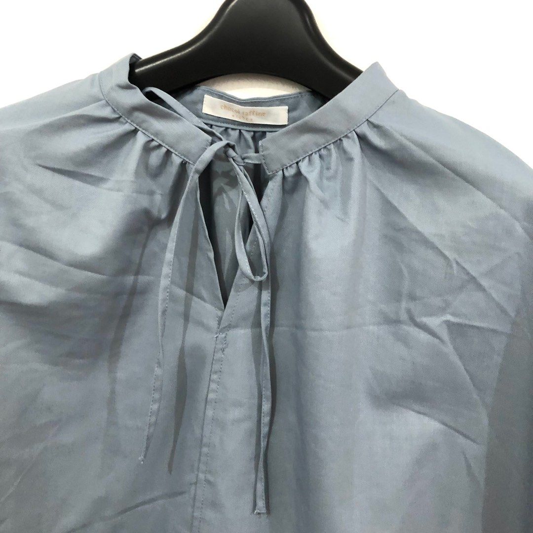 Chocol Raffine Robe Japan Poplin Wide Loosefit Tops, Women's Fashion ...