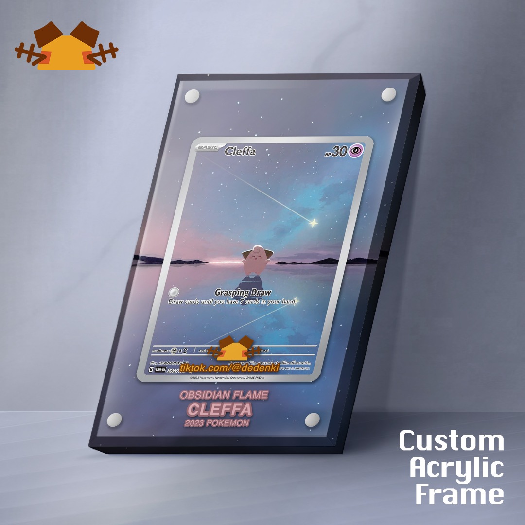 Cleffa Custom Card Frame, Hobbies & Toys, Toys & Games on Carousell