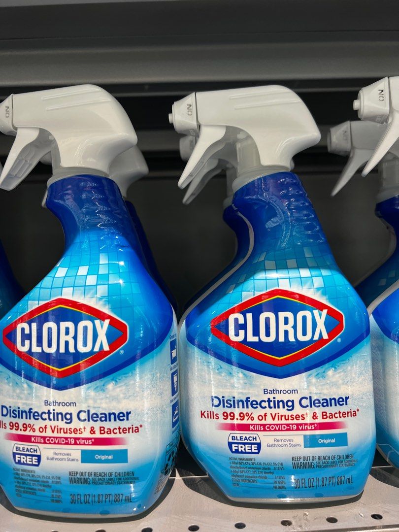 Clorox disinfectant cleaner 887ml, Furniture & Home Living, Cleaning ...