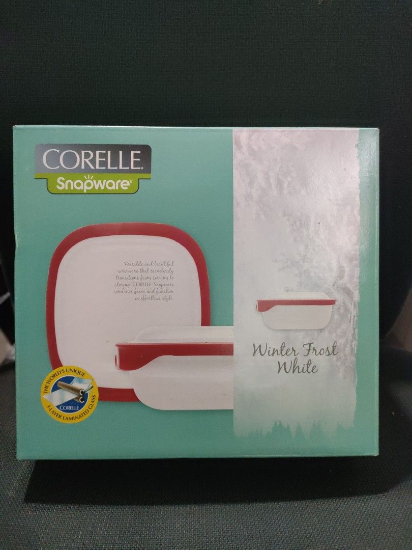 Corelle Snapware 1.4L Square, Furniture & Home Living, Kitchenware ...