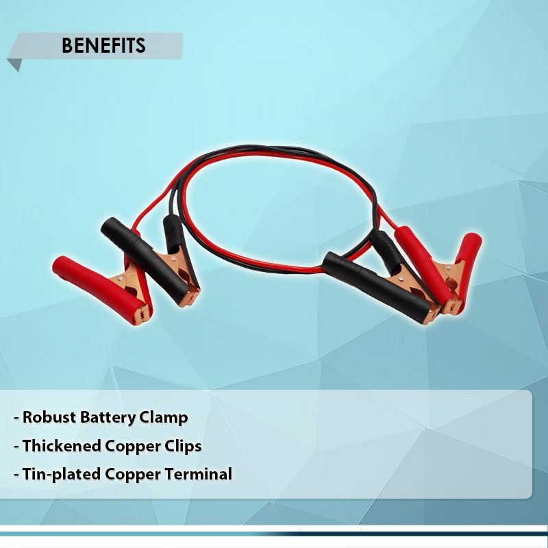 CROCODILE CLAMP to CROCODILE CLAMP 100A, #12-AWG SILICONE WIRE, BEST ...