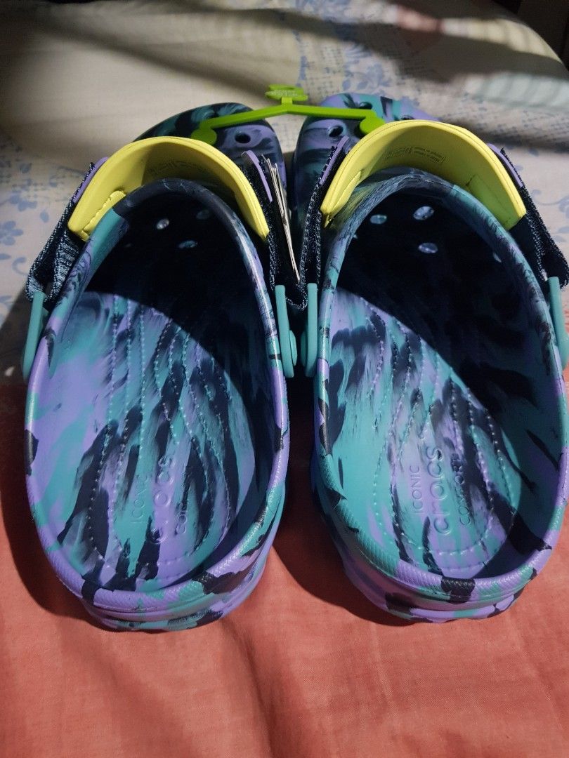 crocs all terrain marble navy, Men's Fashion, Footwear, Slippers ...