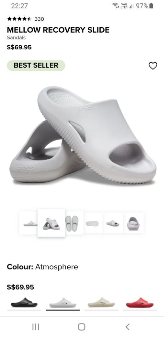 CROCS MELLOW RECOVERY SLIDE, Men's Fashion, Footwear, Flipflops and ...