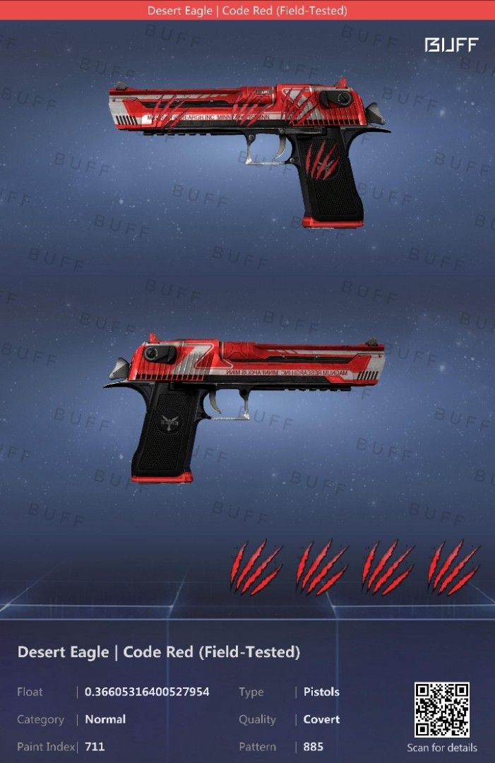 Csgo Desert Eagle | Code Red (Field-Tested), Video Gaming, Gaming ...